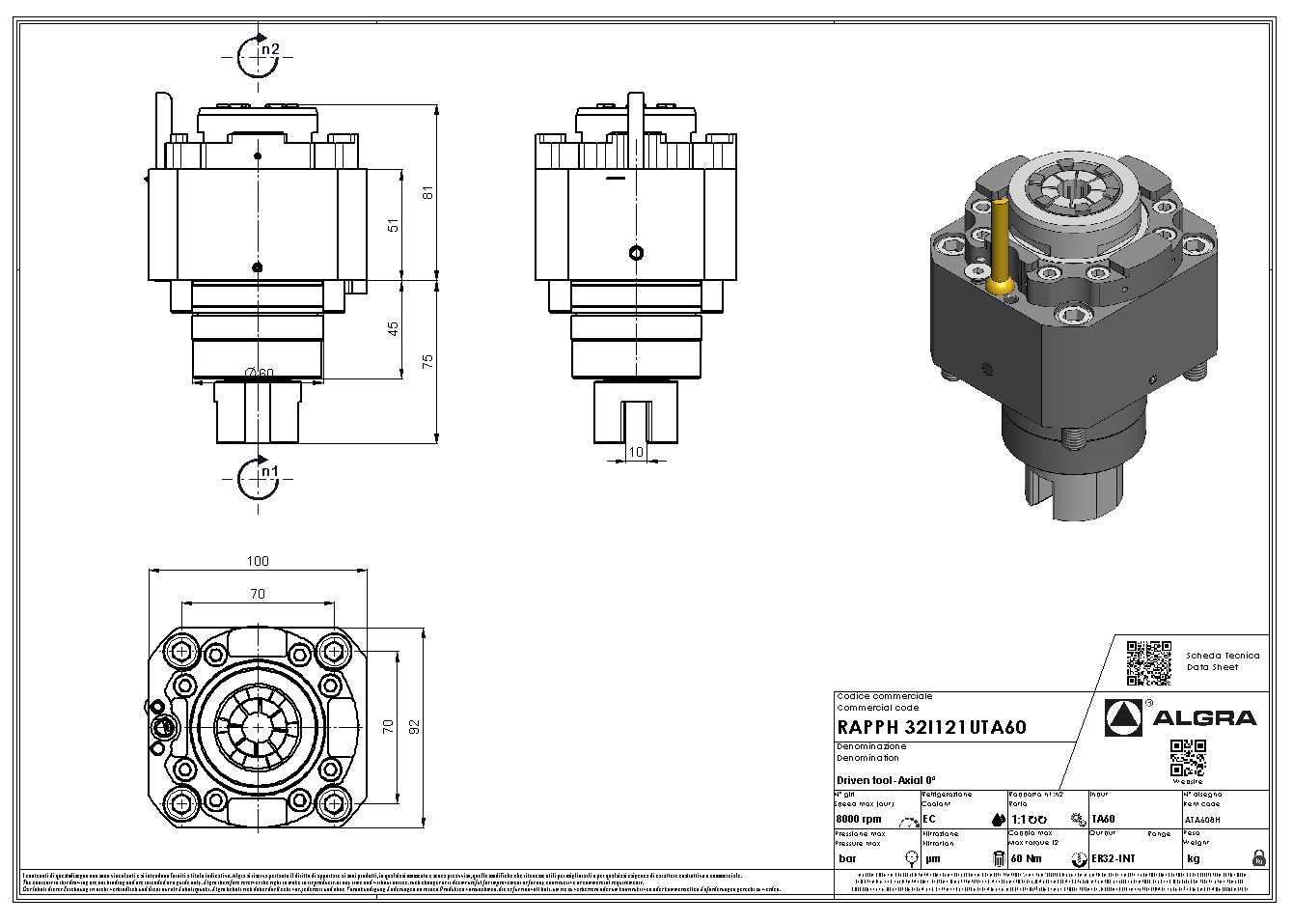 RAPPH 32I121UTA60 | Algra